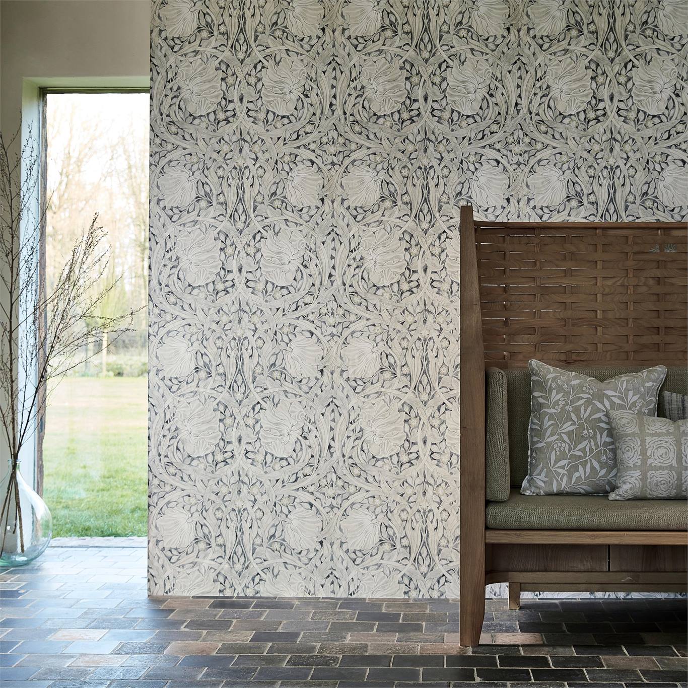 Pure Pimpernel lightish grey | William Morris - Pure Morris North Wall