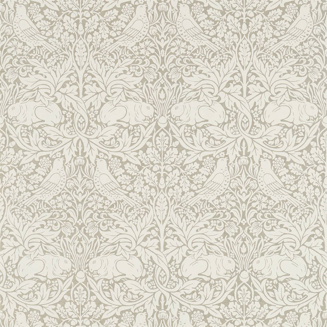 Pure Brer Rabbit gilver | William Morris - Pure Morris North Wallpaper